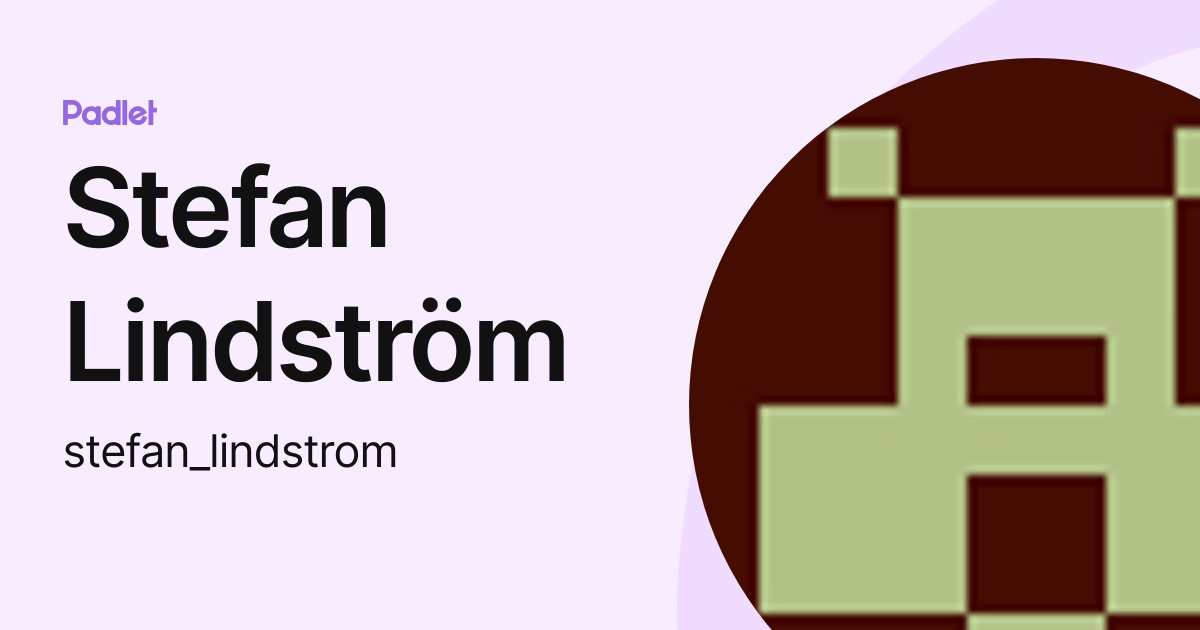 Stefan Lindström (stefan_lindstrom) profile | Padlet