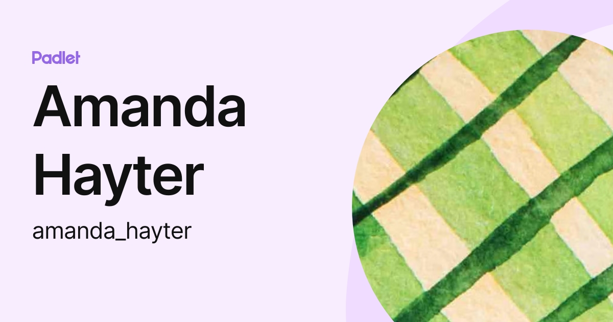 Amanda Hayter (amanda_hayter) profile | Padlet
