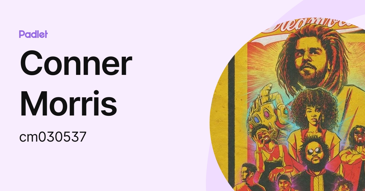 Conner Morris (cm030537) profile | Padlet