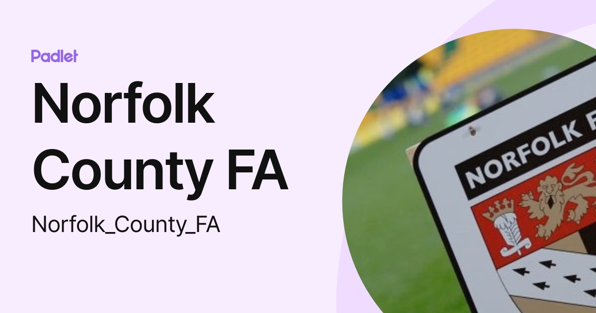 Norfolk County FA (Norfolk_County_FA) profile | Padlet