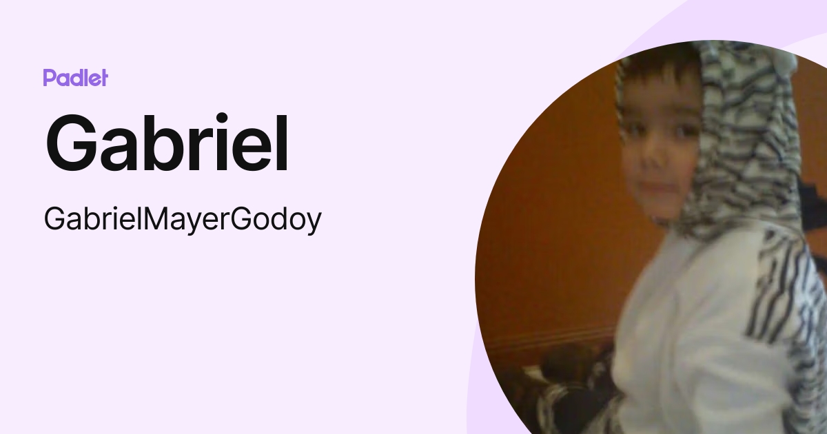 Gabriel (GabrielMayerGodoy) profile | Padlet