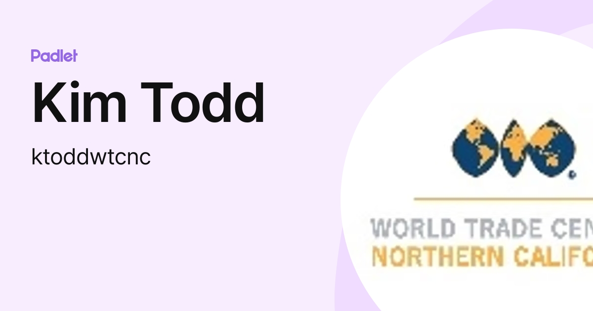 Kim Todd (ktoddwtcnc) profile | Padlet