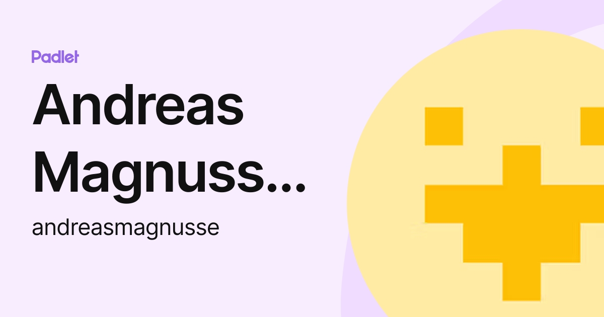 Andreas Magnussen (andreasmagnusse) profile | Padlet