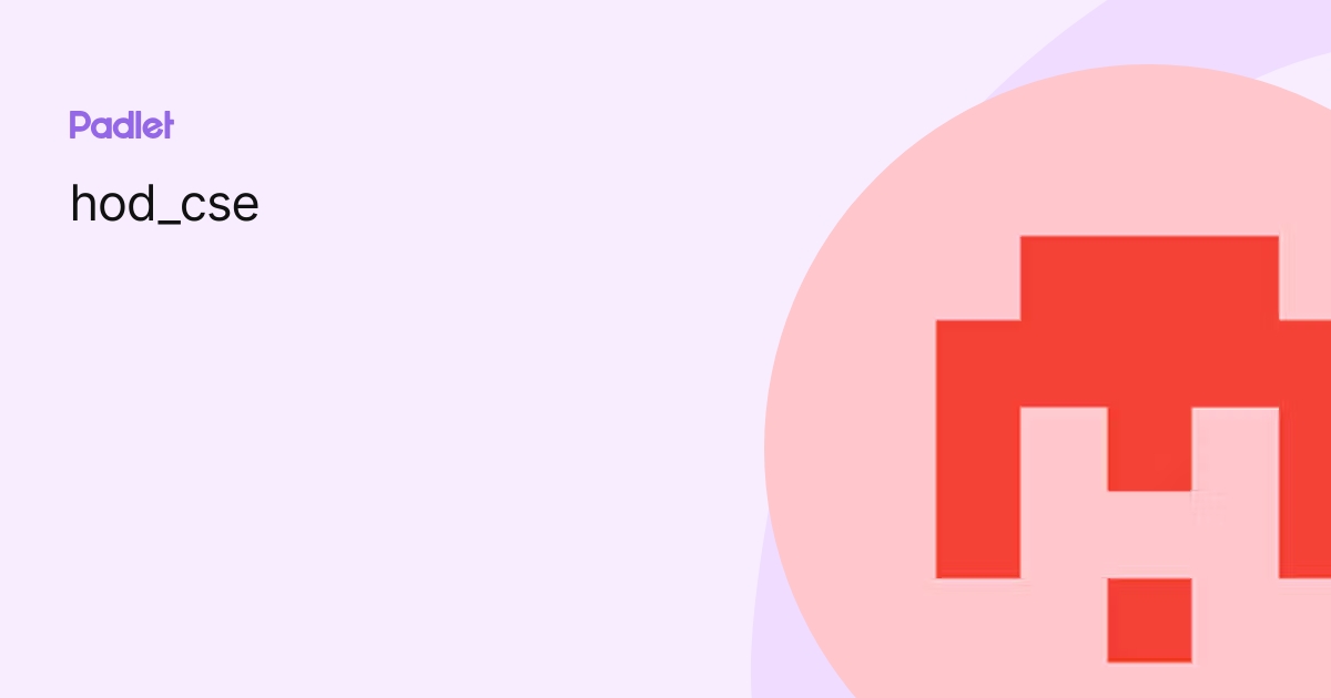 Hod Cse Profile Padlet