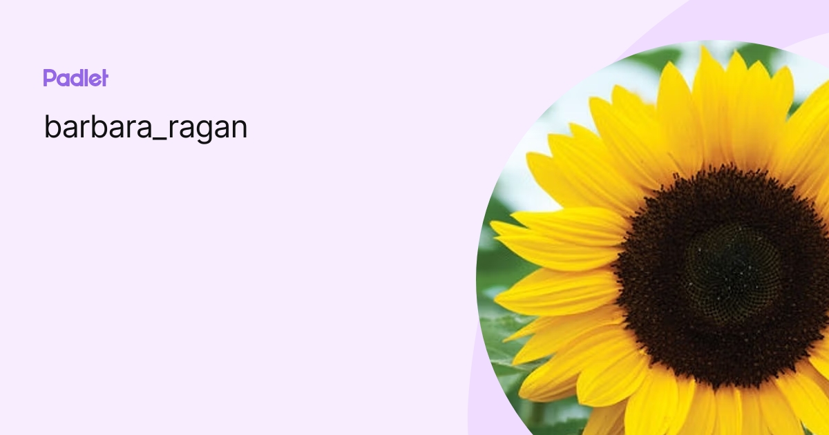 barbara_ragan profile | Padlet