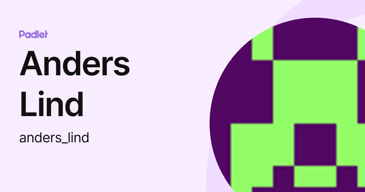 Anders Lind (anders_lind) profile | Padlet