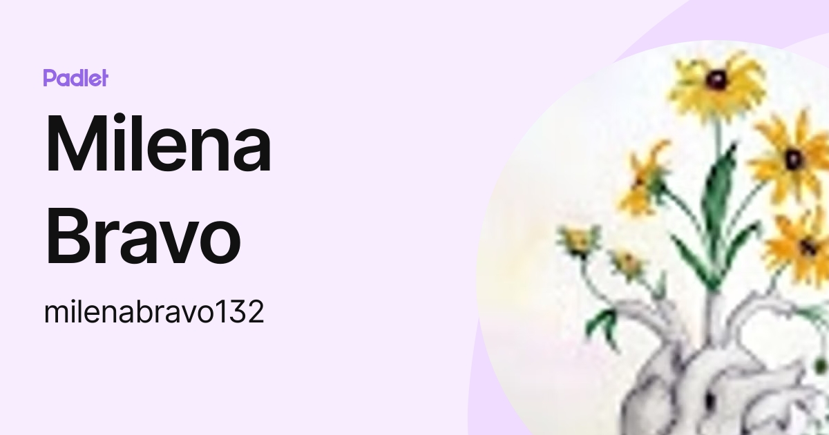 Milena Bravo (milenabravo132) profile | Padlet