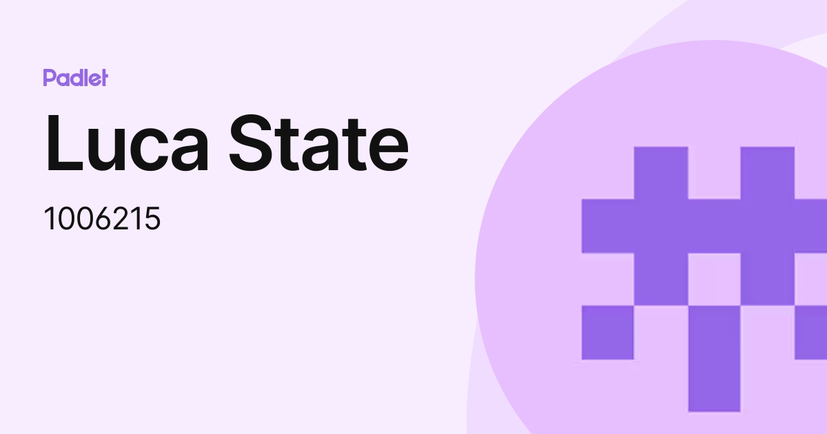 Luca State (1006215) profile | Padlet