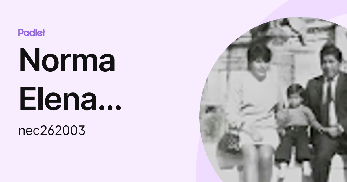 Norma Elena CRUZ (nec262003) profile | Padlet