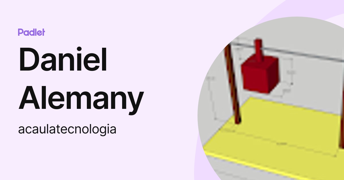 Daniel Alemany (acaulatecnologia) profile | Padlet