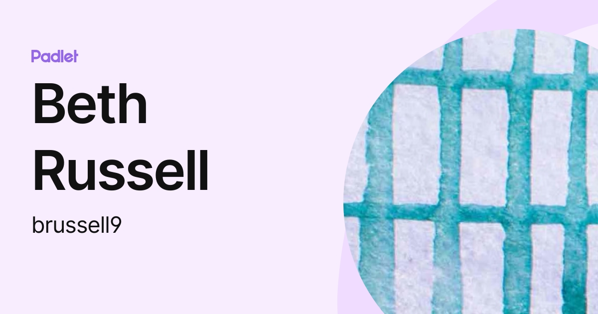 Beth Russell (brussell9) profile | Padlet