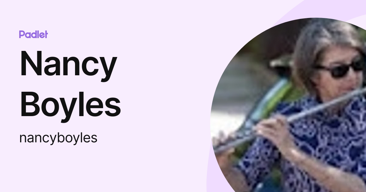 Nancy Boyles (nancyboyles) profile | Padlet