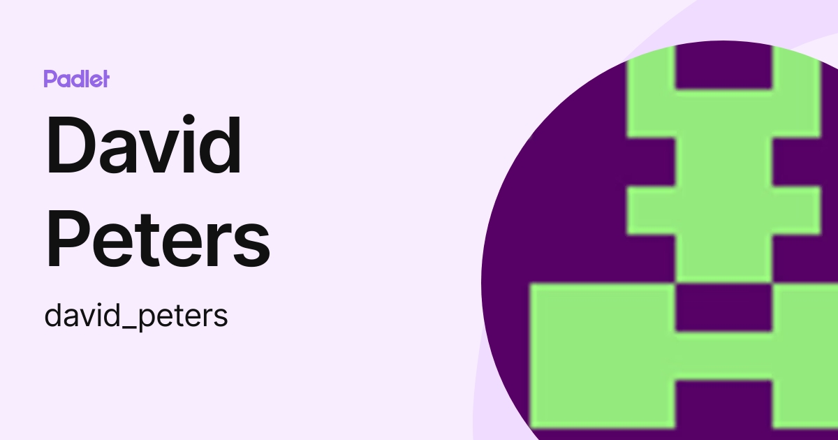 David Peters (david_peters) profile | Padlet