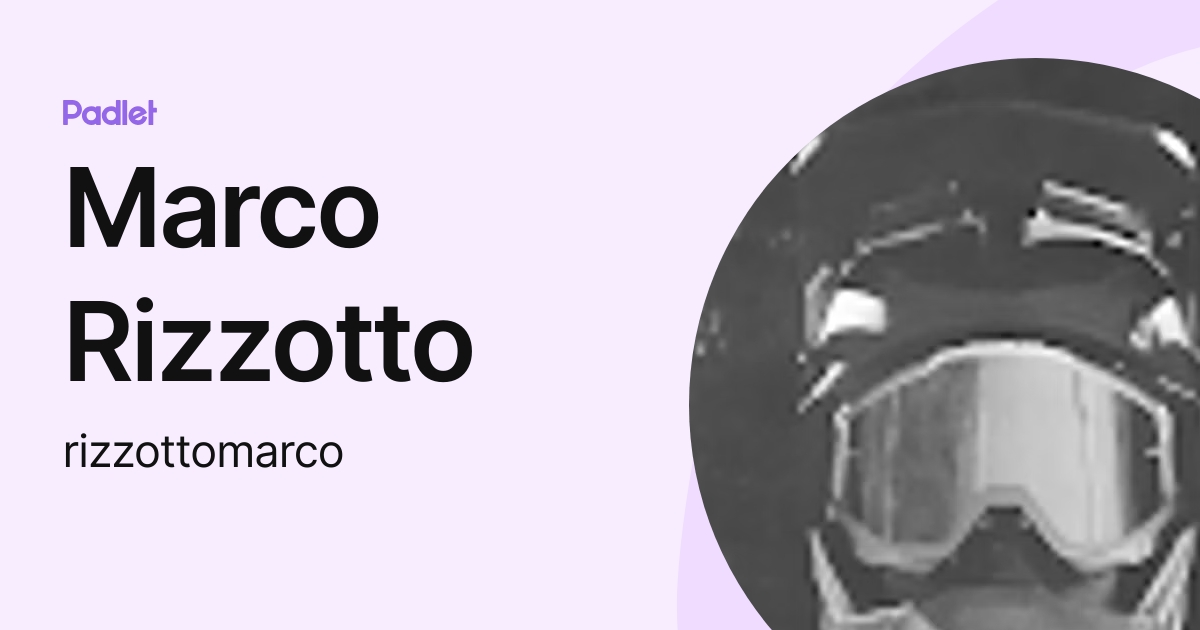 Marco Rizzotto (rizzottomarco) profile | Padlet