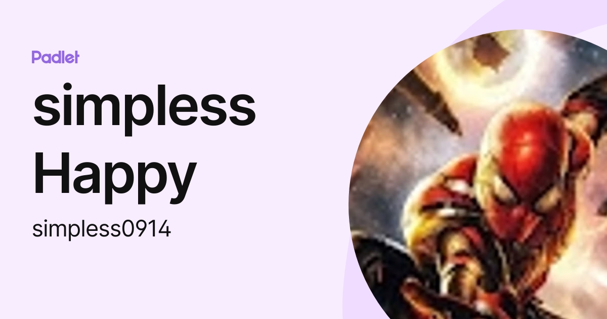 simpless Happy (simpless0914) 프로필 | Padlet