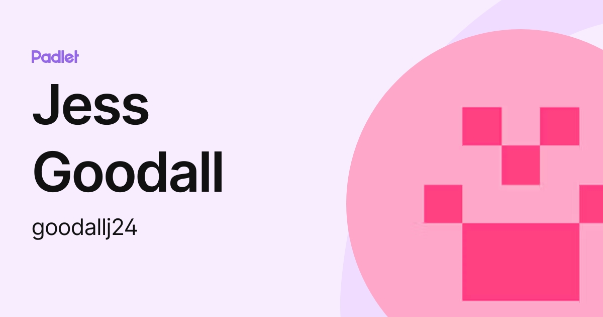 Jess Goodall (goodallj24) profile | Padlet