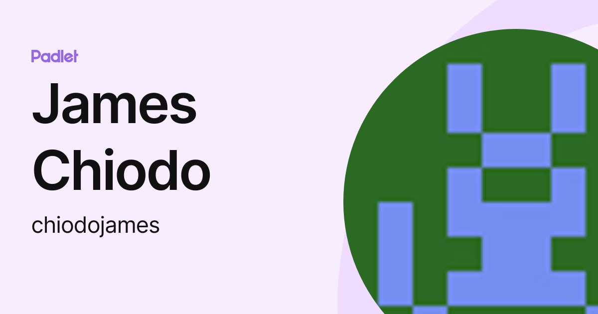 James Chiodo (chiodojames) profile | Padlet