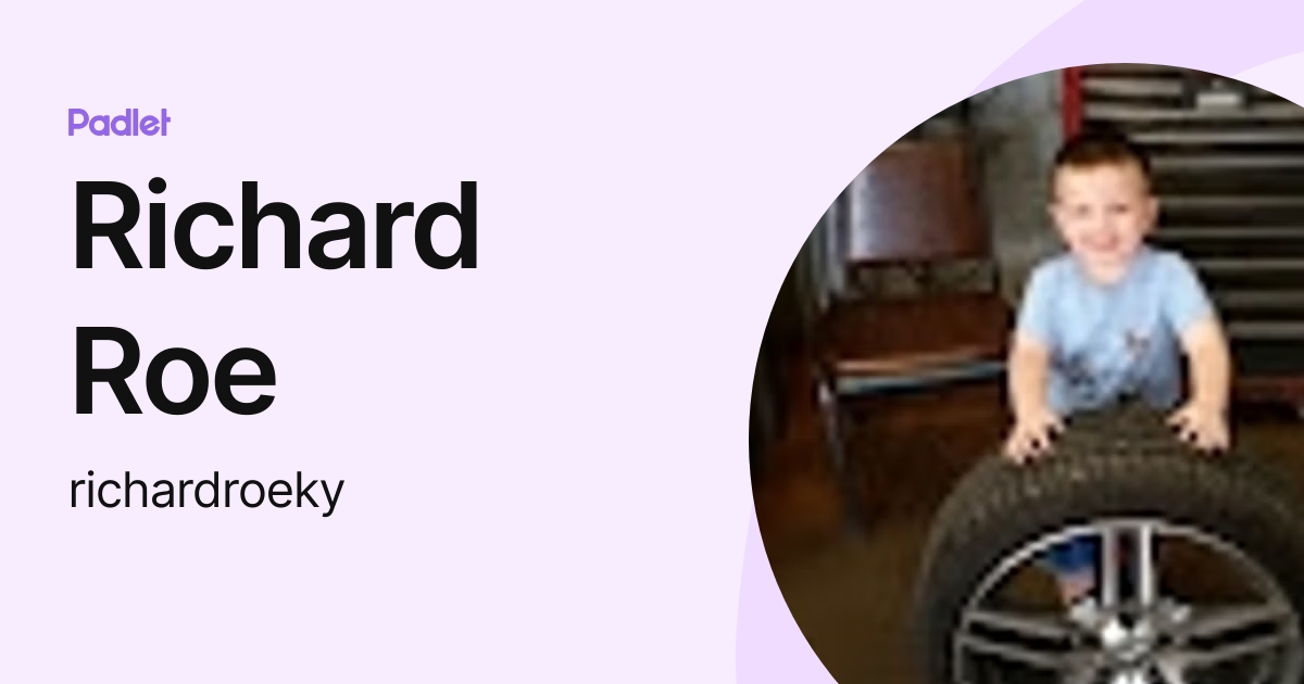 Richard Roe (richardroeky) profile | Padlet