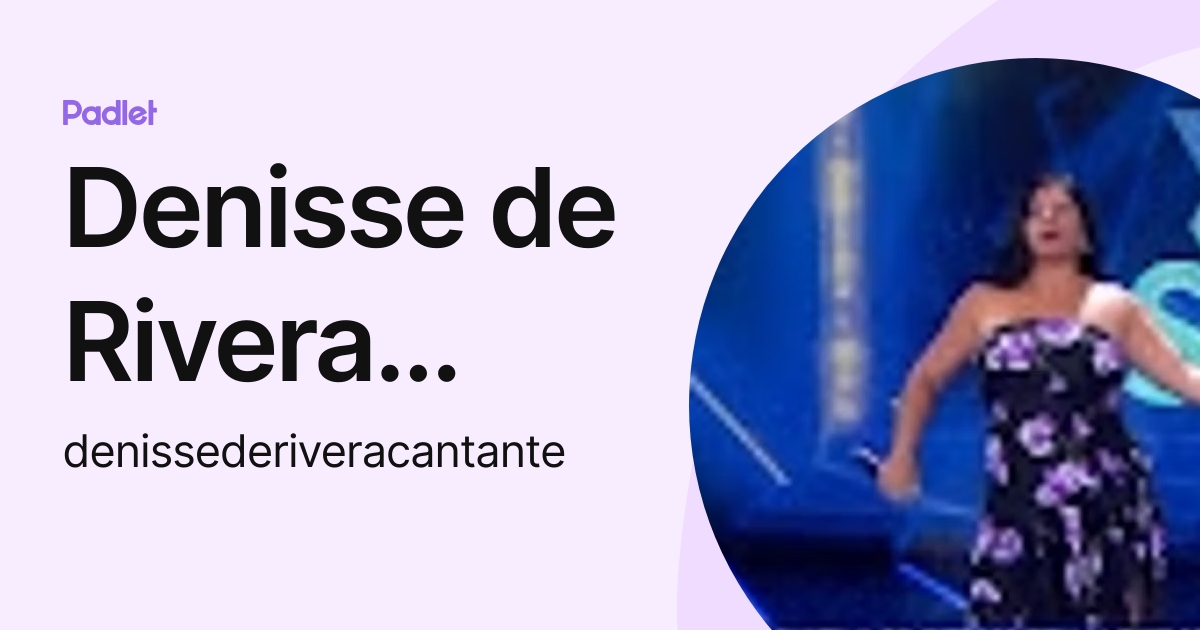 Denisse de Rivera doble de Isabel Pantoja (denissederiveracantante) profile | Padlet