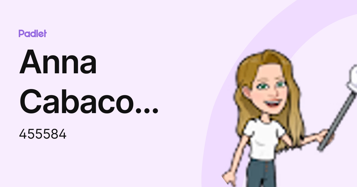 Anna Cabaco Cavanagh (455584) profile | Padlet