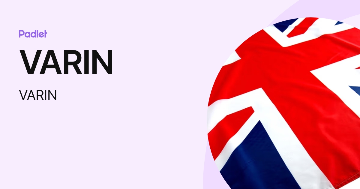 VARIN (VARIN) profile | Padlet