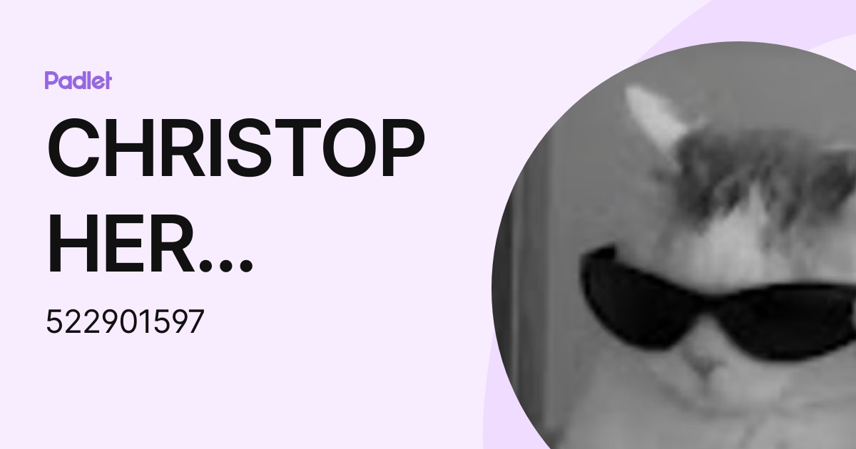 CHRISTOPHER MATIAS JARAMILLO GUEVARA (522901597) profile | Padlet