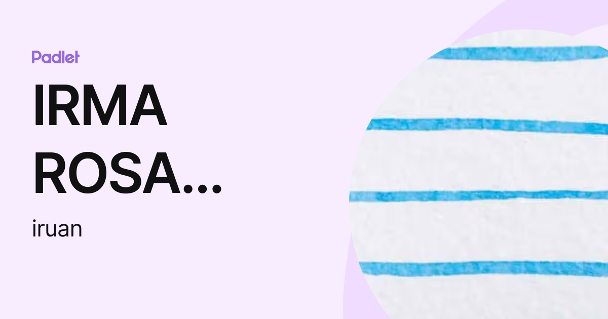 IRMA ROSA RUAN GÓMEZ (iruan) profile | Padlet