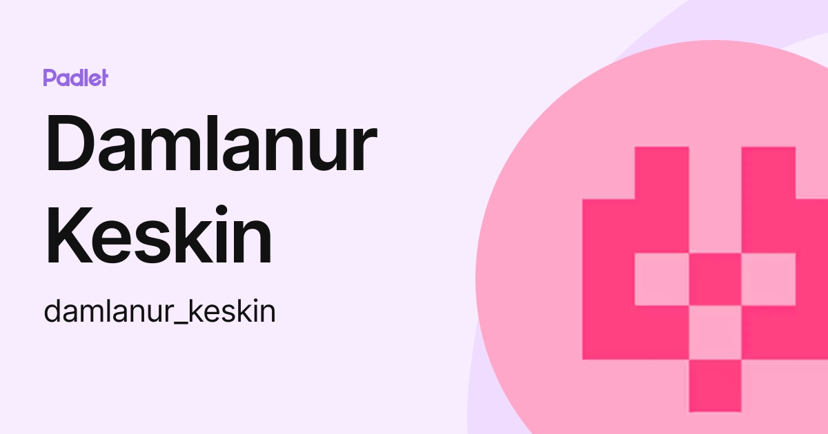 Damlanur Keskin (damlanur_keskin) profile | Padlet