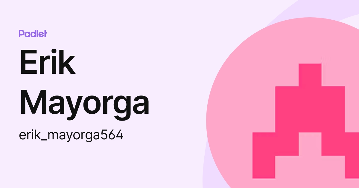 Erik Mayorga (erik_mayorga564) profile | Padlet