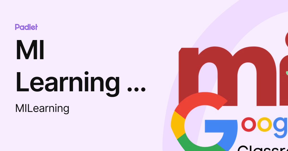 MI Learning & Development (MILearning) profile | Padlet