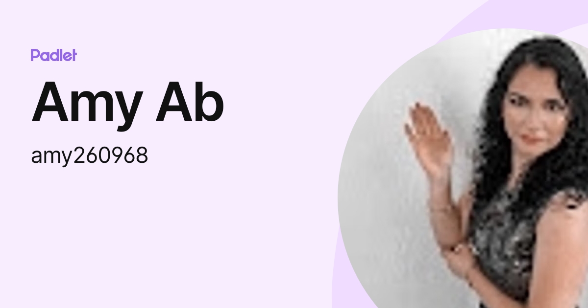 Amy Ab (amy260968) profile | Padlet