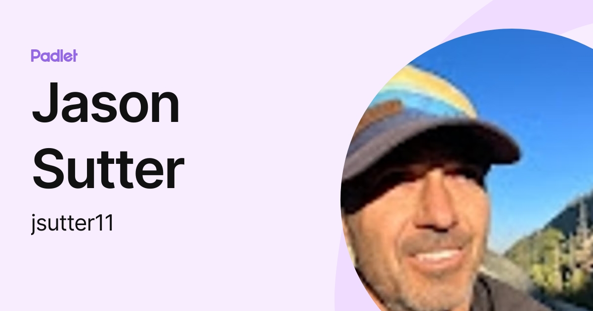 Jason Sutter (jsutter11) profile | Padlet