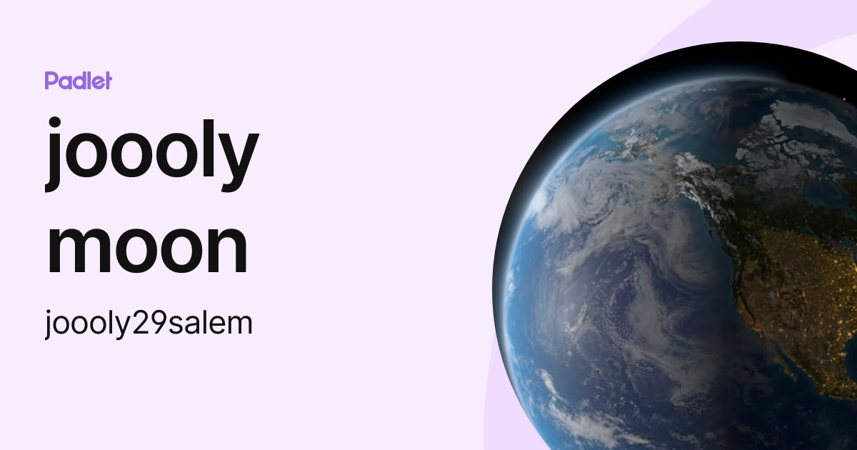 joooly moon (joooly29salem) profile | Padlet