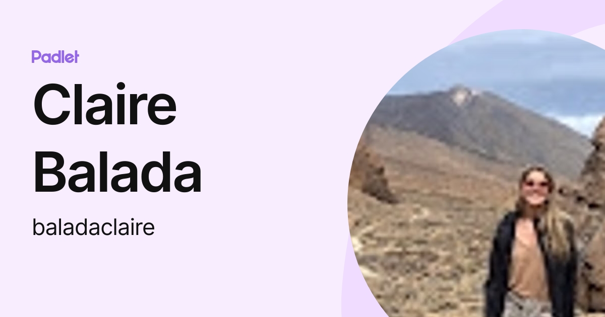 Claire Balada (baladaclaire) profile | Padlet