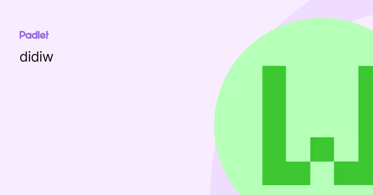 didiw profile | Padlet
