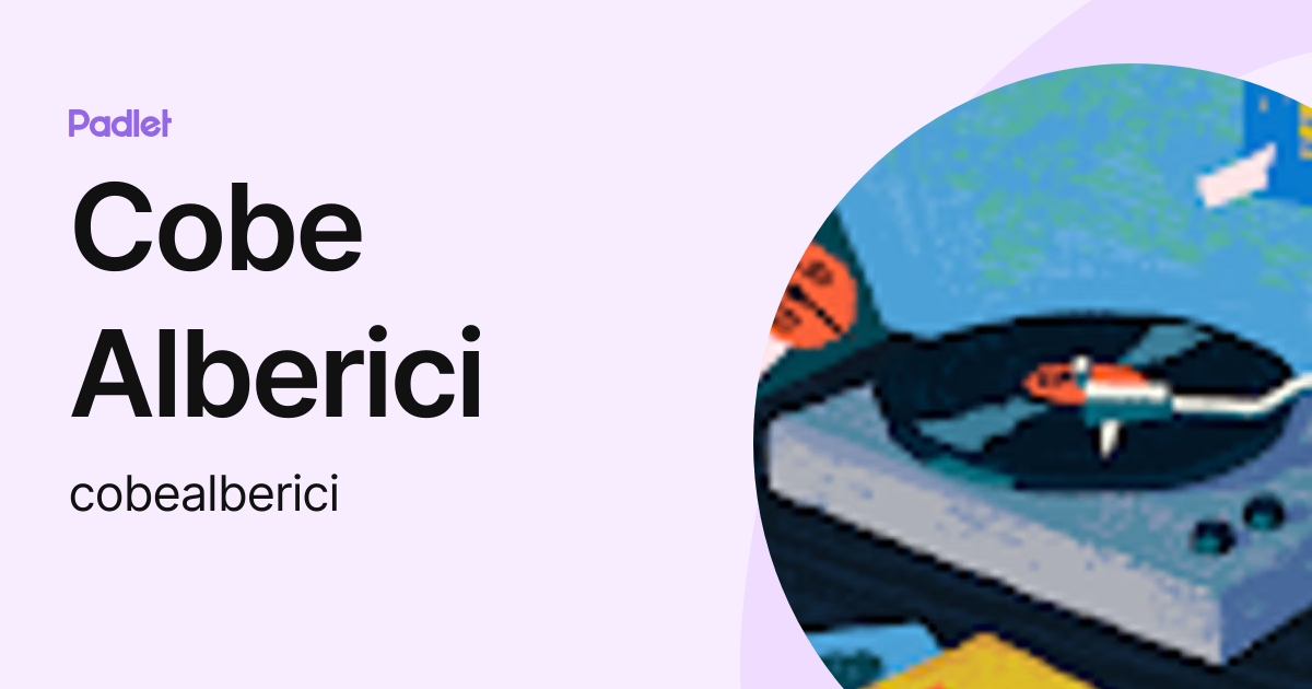 Cobe Alberici (cobealberici) profile | Padlet