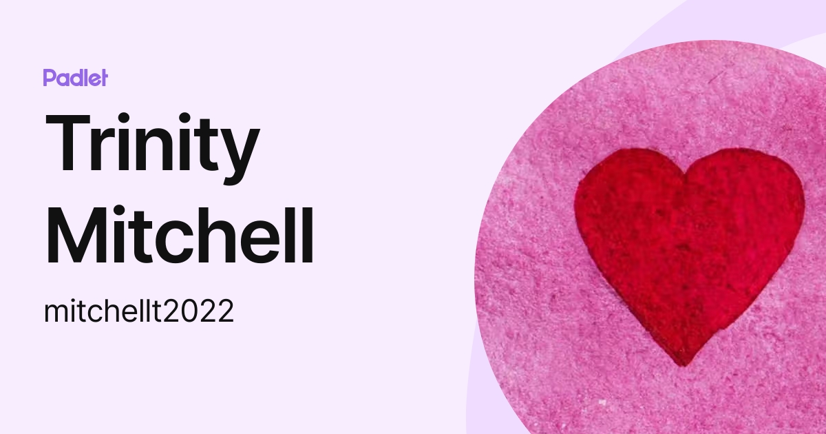 Trinity Mitchell (mitchellt2022) profile | Padlet