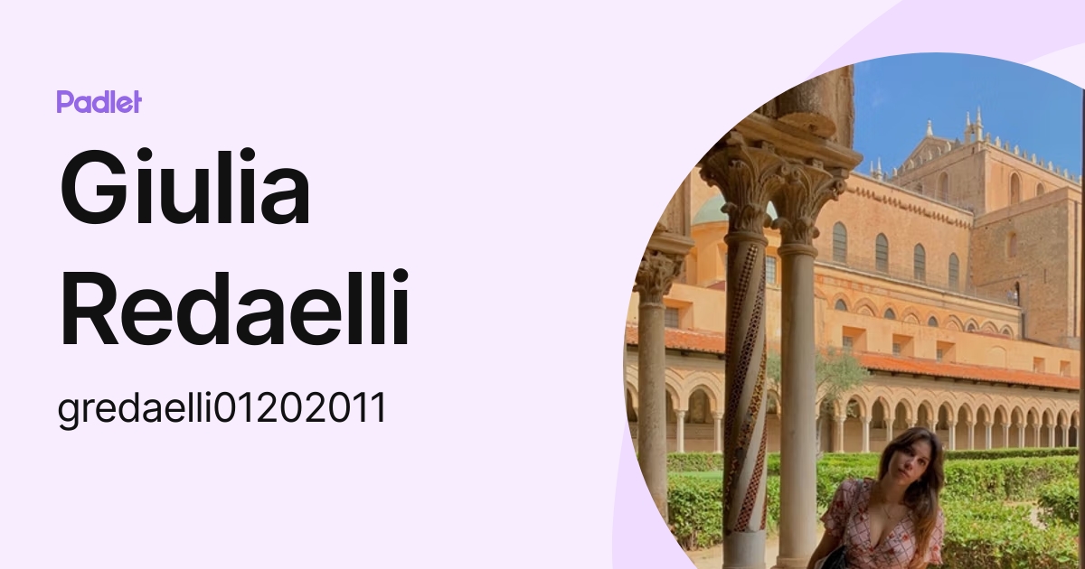 Giulia Redaelli (gredaelli01202011) profile | Padlet