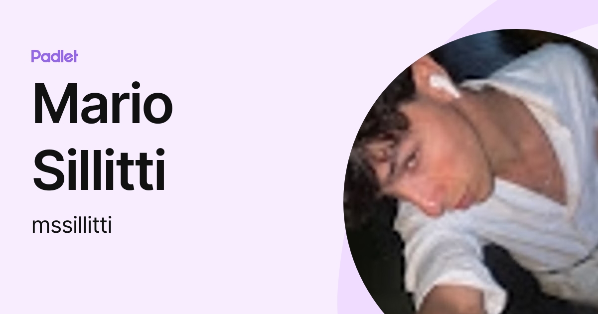 Mario Sillitti (mssillitti) profile | Padlet