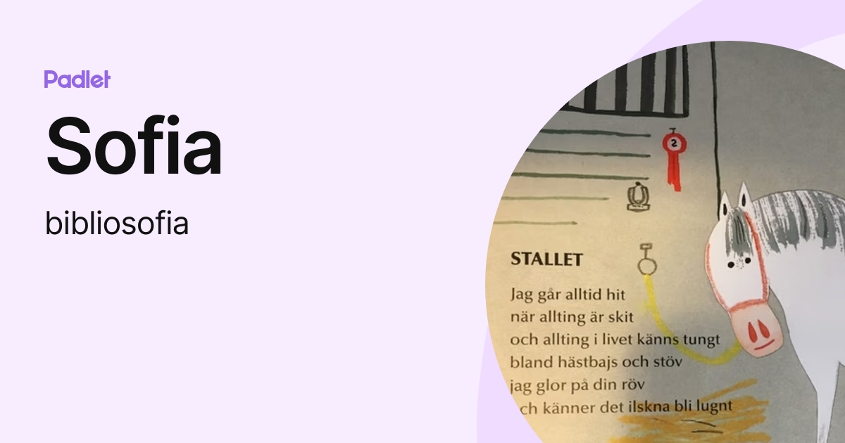 Sofia (bibliosofia) profile | Padlet