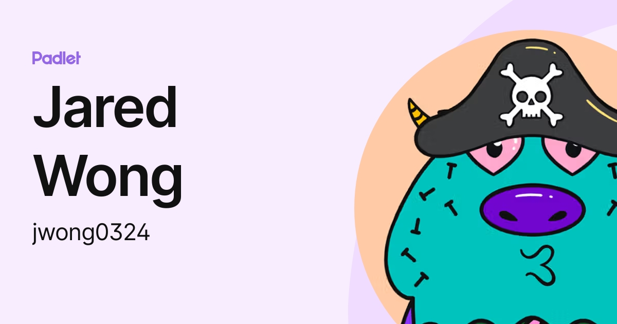 Jared Wong (jwong0324) profile | Padlet