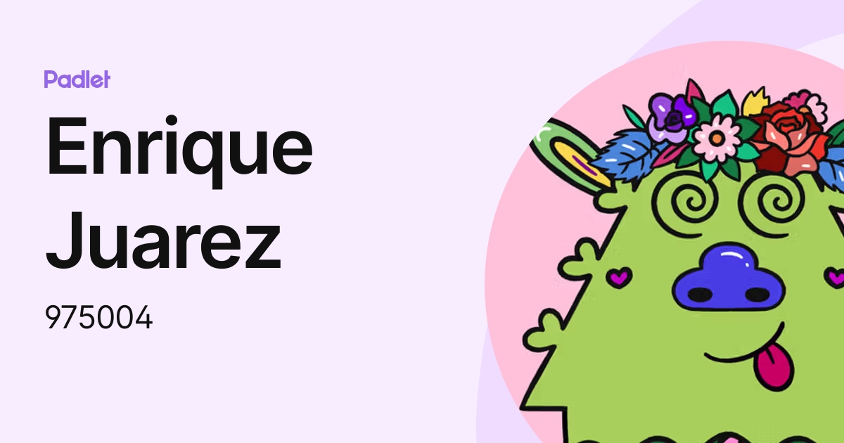 Enrique Juarez (975004) profile | Padlet