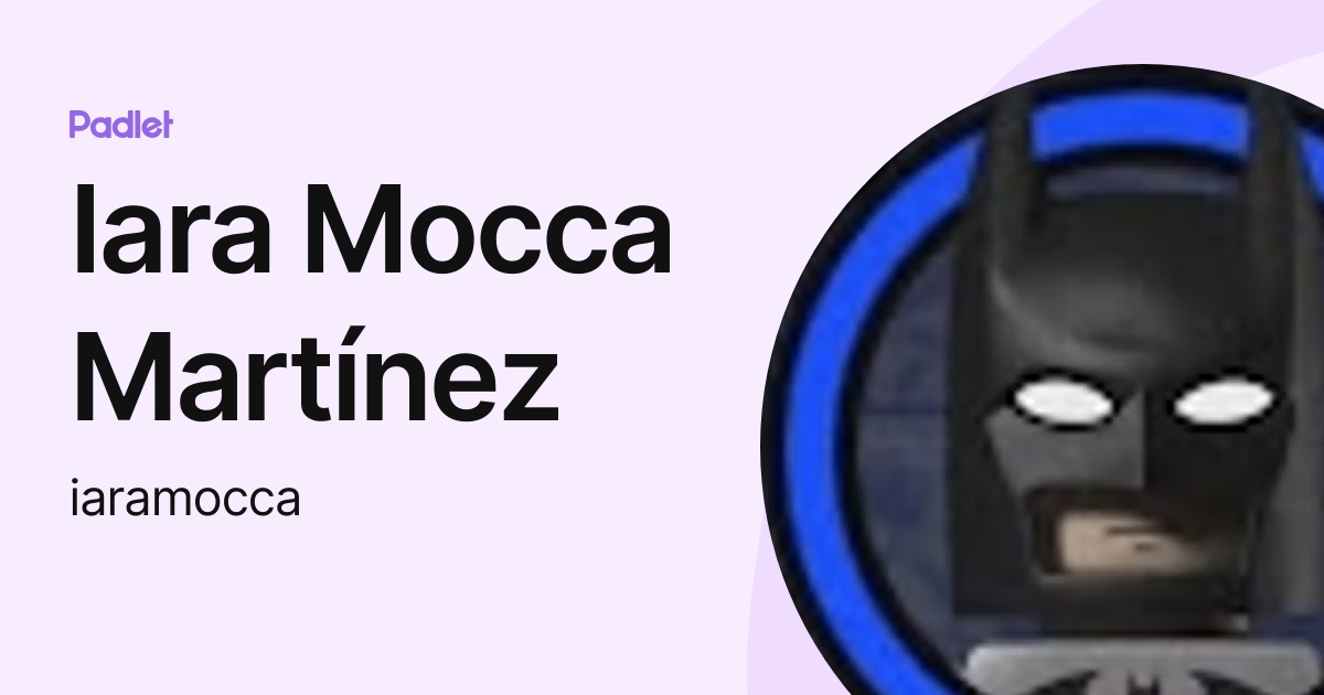 Iara Mocca Martínez (iaramocca) profile | Padlet