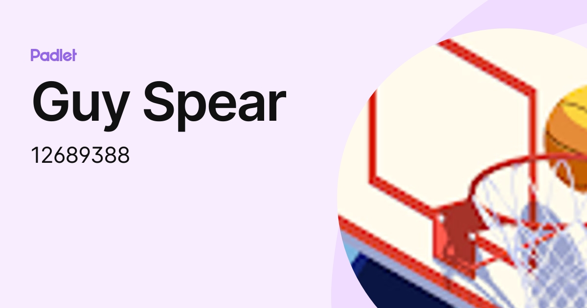 Guy Spear (12689388) profile | Padlet