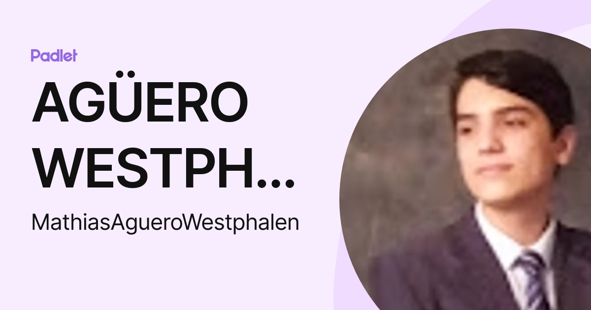 AGÜERO WESTPHALEN Mathías Nicolás (MathiasAgueroWestphalen) profile ...