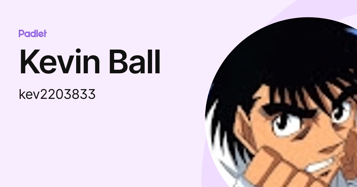 Kevin Ball (kev2203833) profile | Padlet