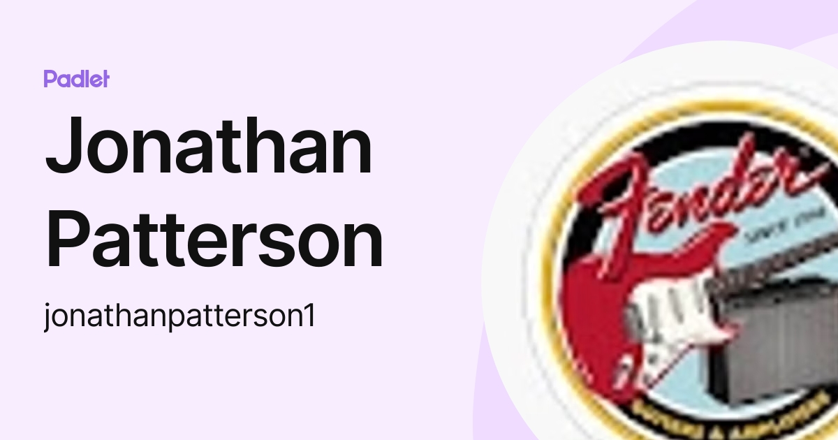 Jonathan Patterson (jonathanpatterson1) profile | Padlet