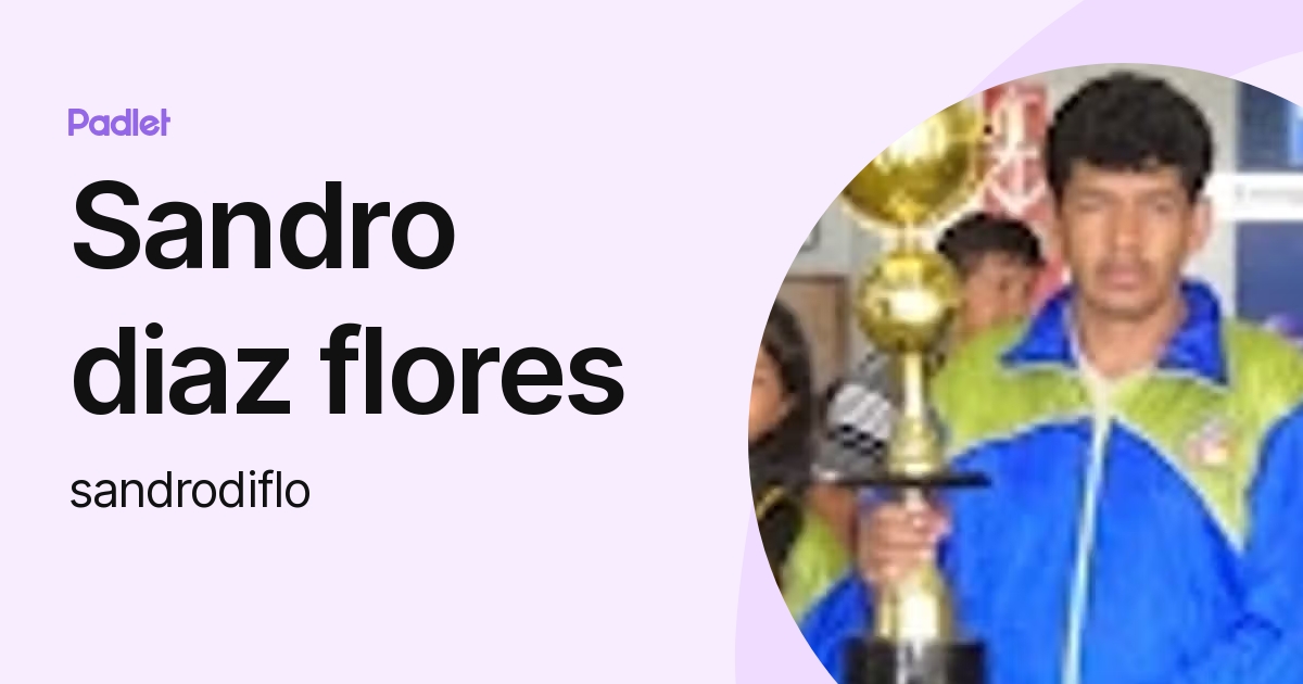 Sandro diaz flores (sandrodiflo) profile | Padlet