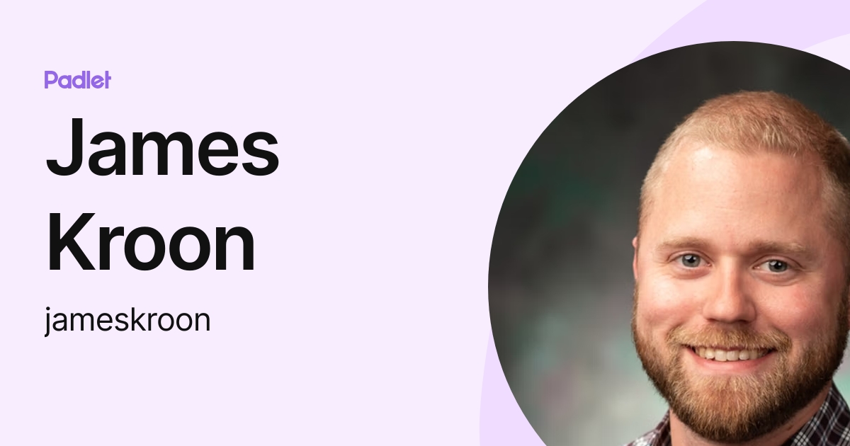 James Kroon (jameskroon) profile | Padlet