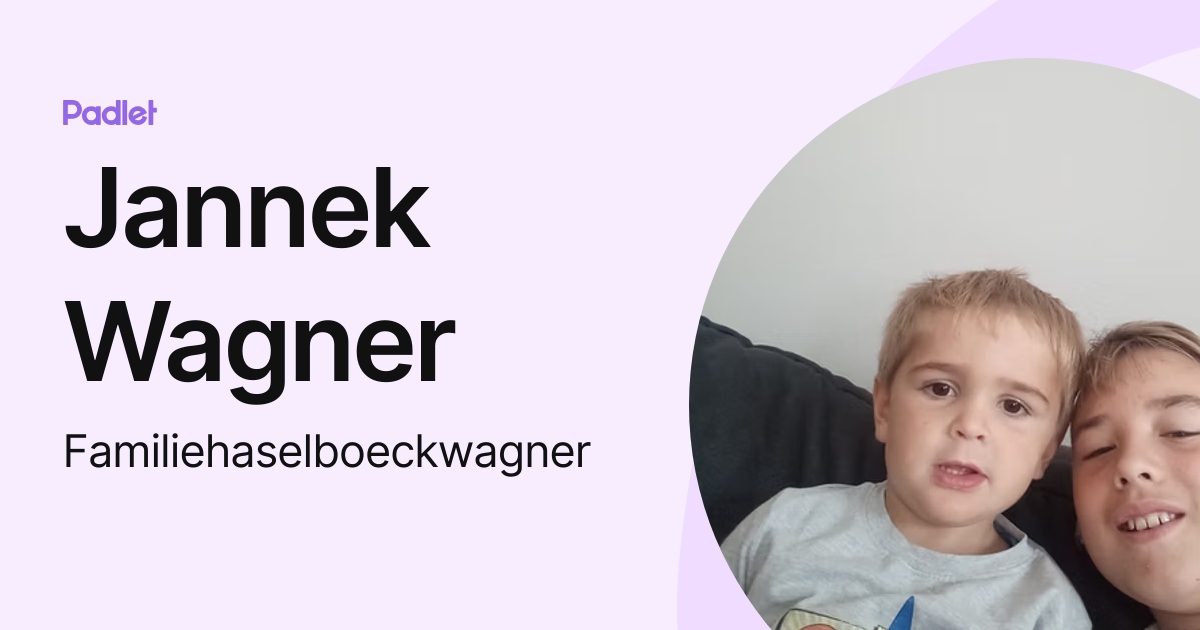 Jannek Wagner (Familiehaselboeckwagner) profile | Padlet